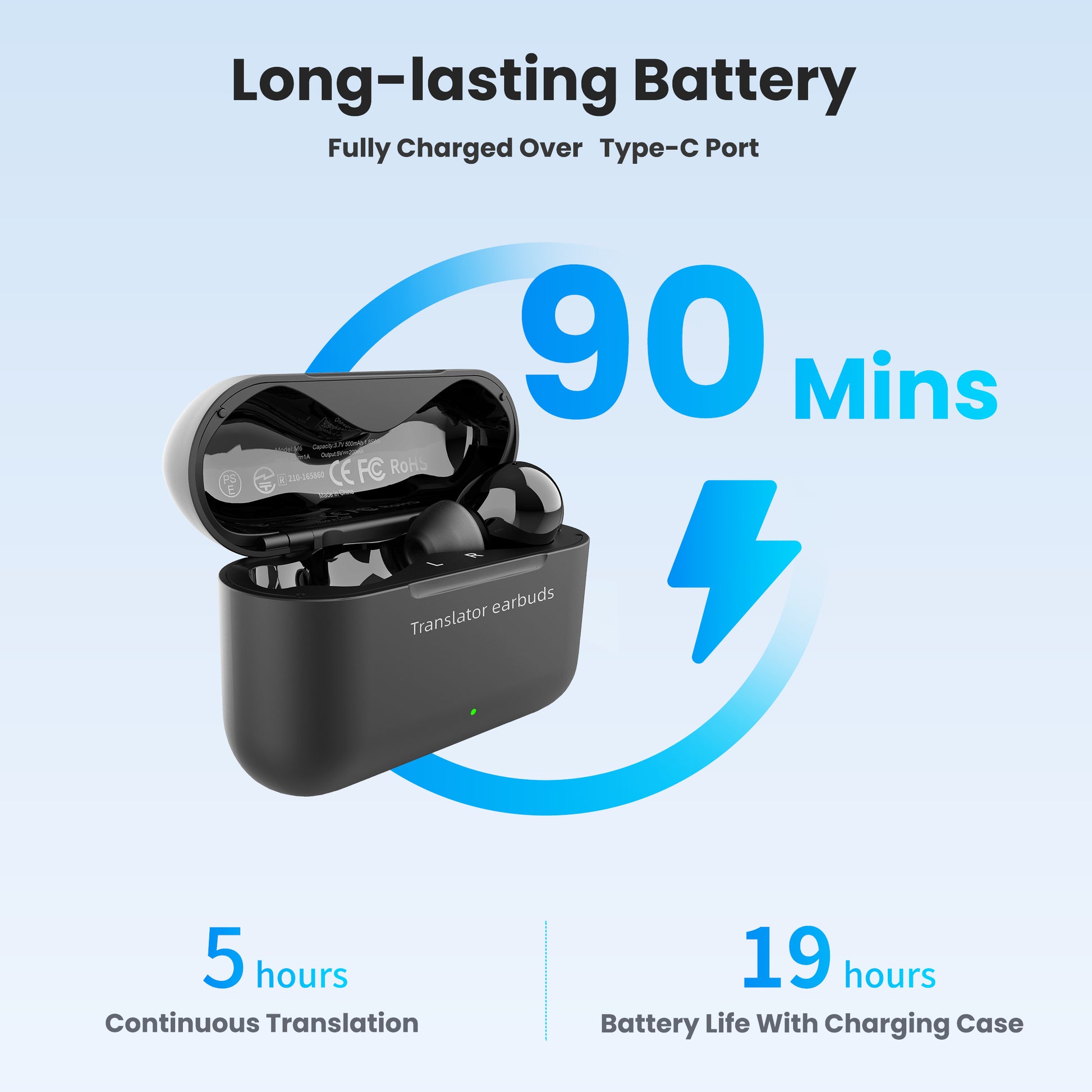 ANFIER M6 Translator Earbuds Language Translator Device Updated Chip 1 – anfier