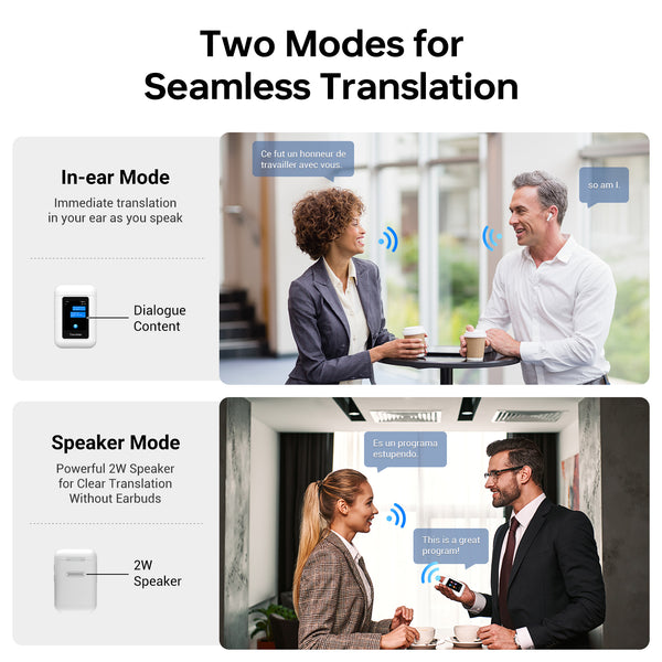 ANFIER A8 AI Translator Earbuds ChatGPT Offline Translation Earbuds Re – anfier